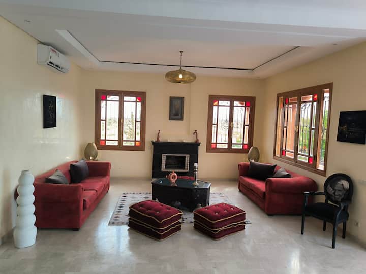 Belle Villa Familiale Avec Piscine & Hammam - Morocco