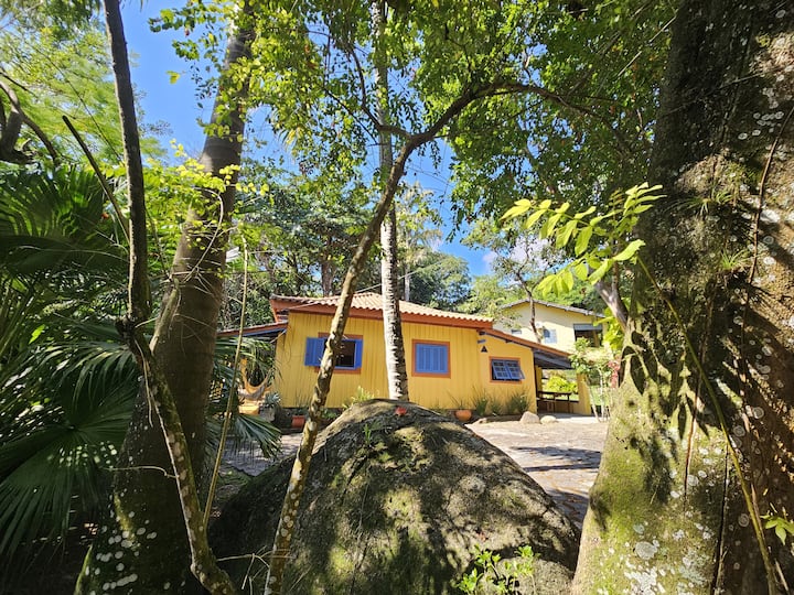 Linda Casa Caiçara, 50mts Até O Viana E Siriuba - Ilhabela