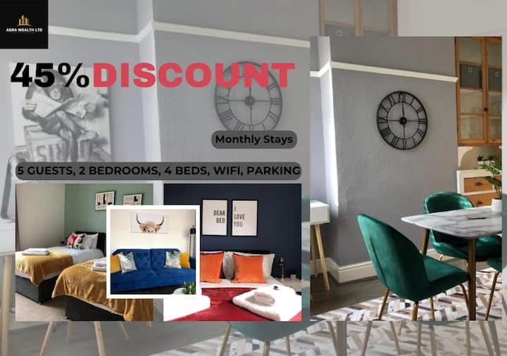 2br/1ba Sleeps 5 | Students/contractors - Coventry