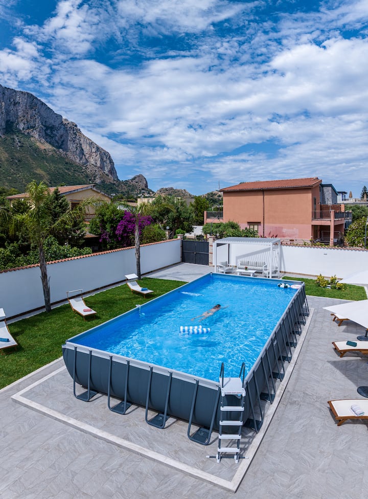 Villa Yasmine Con Vista Mare E Piscina Privata - Carini