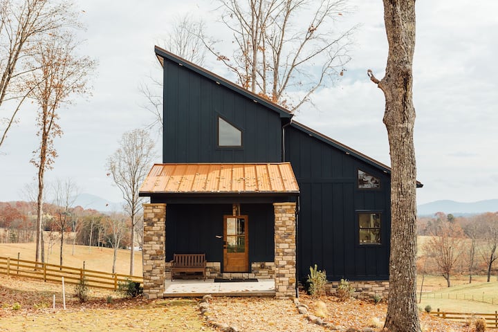 Lodge Overlooking Vineyards & Bison Herd - Dahlonega, GA
