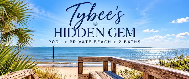 Tybee's Hidden Gem | Pool+private Beach+2 Baths - Tybee Island, GA