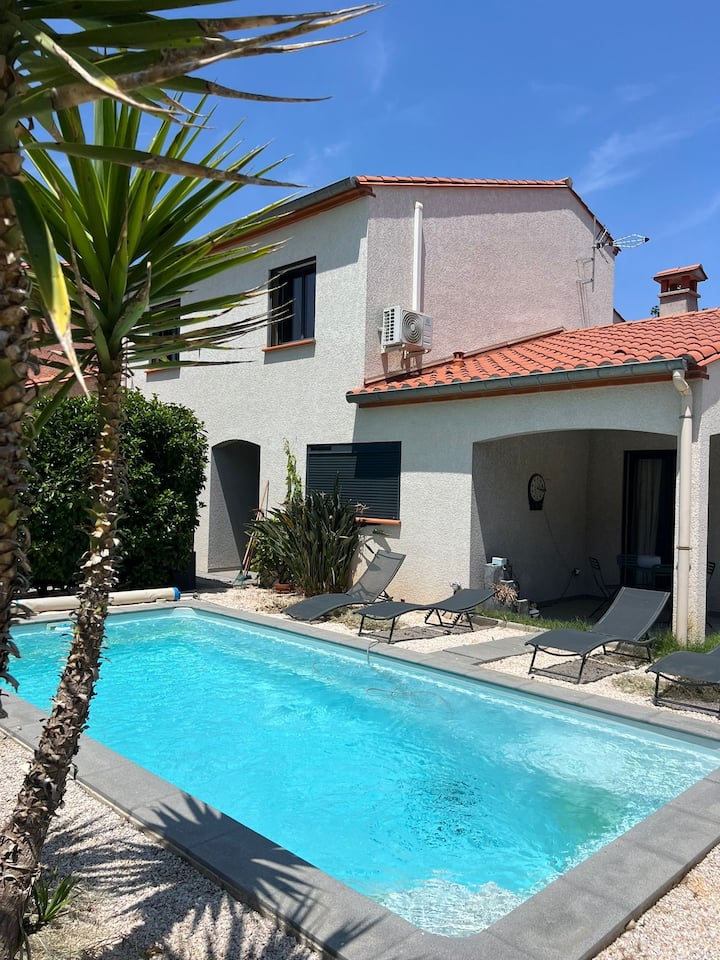 Villa Vue Montagne Avec Piscine - Céret