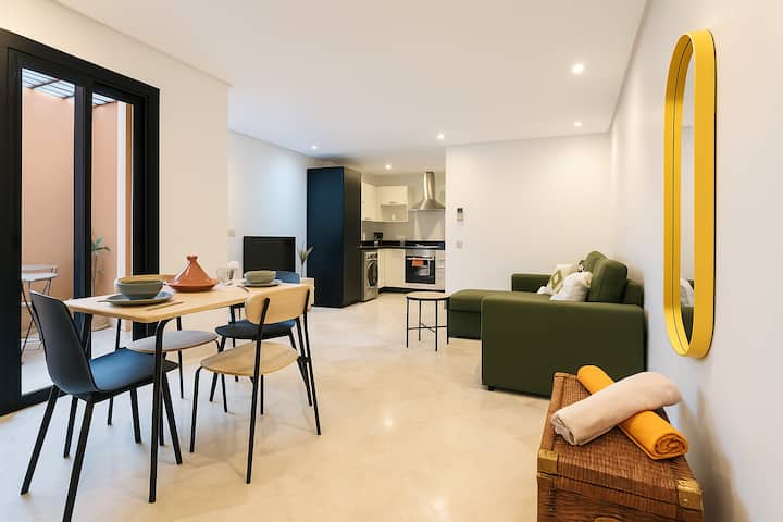 Appartement Chic Avec Piscine Rooftop – Centre - Marrakech