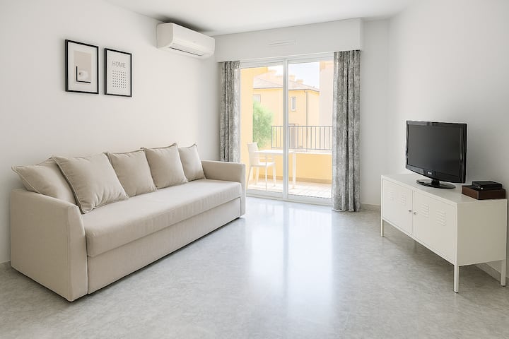 Studio Rénové, Clim, Garage, Terrasse, Bord De Mer - Menton