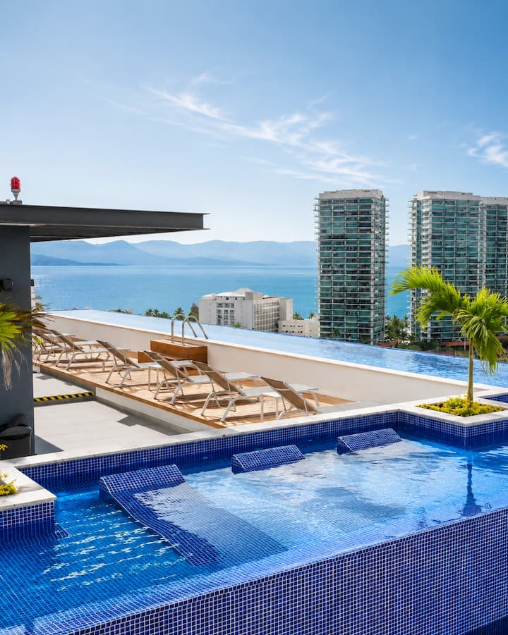 1301zoho Skies Rooftop Pool Ocean View - Puerto Vallarta