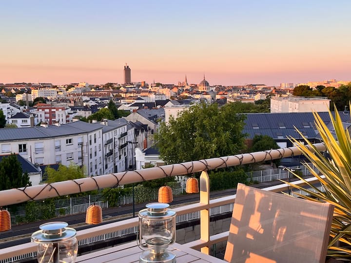 Skyline T3 Sainte-anne, Centre à 5 Min, Tram 200 M - Saint-Herblain