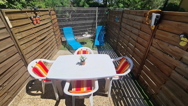 Studio Cabine Rdjardin+ Pkg Privé . 300m Plage - Agde