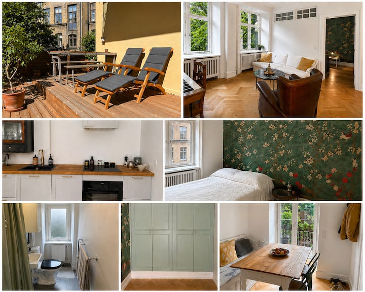 Appartement Terrasse Ensoleillée à Frederiksberg - Copenhaguen