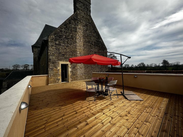 Terrasse Au Manoir - Normandië