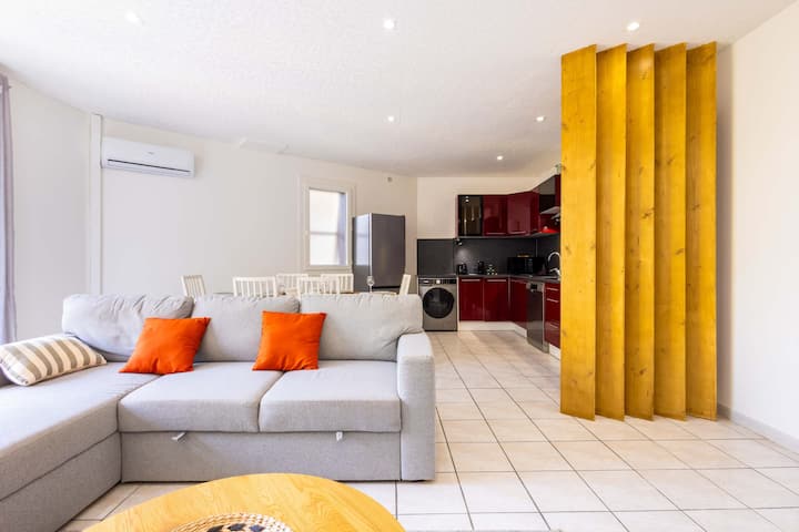 Sérignan Village  Appartement Rénové - Plage Portiragnes