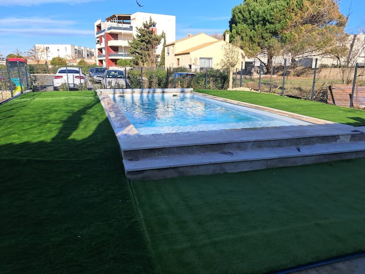 Maison 130m2 Avec Piscine à 300 M De La Plage - Portiragnes