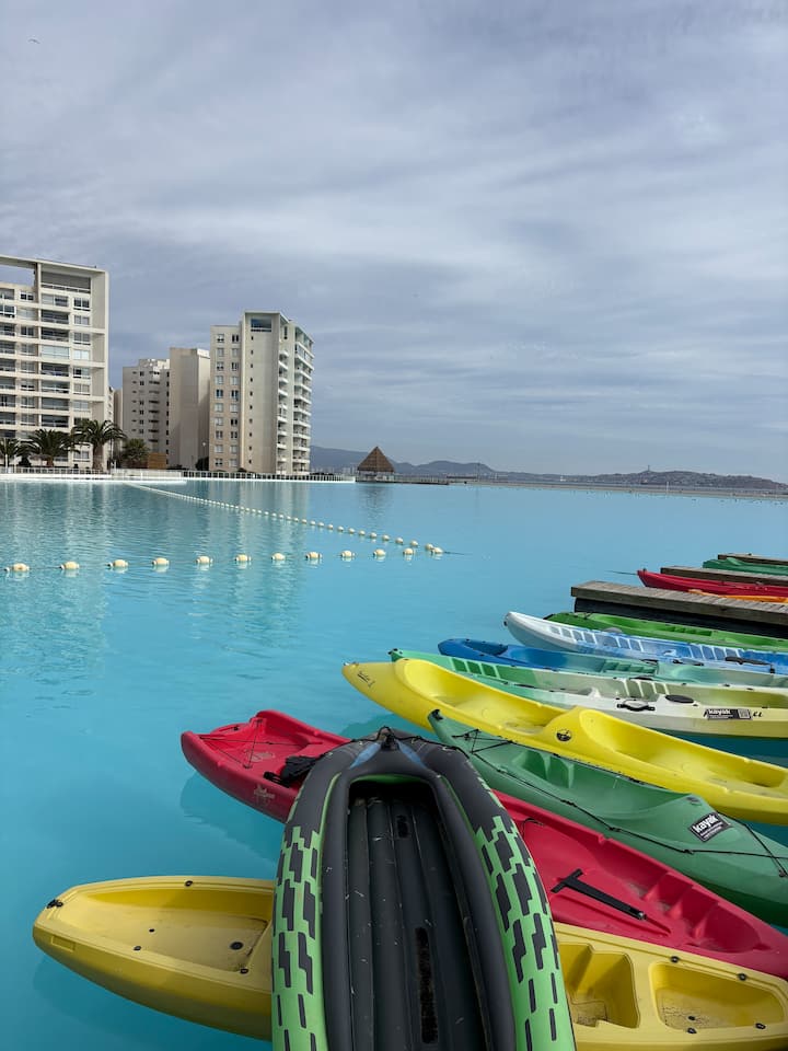 Depto.4 Personas, Primera Línea, En Laguna Del Mar - La Serena