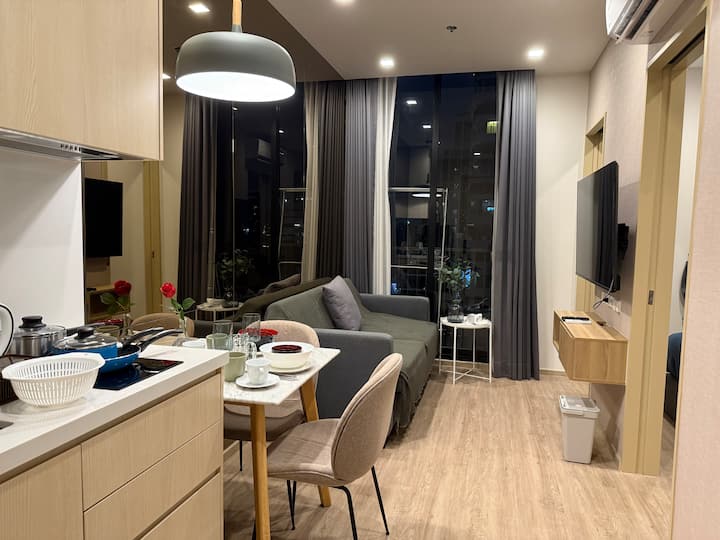 月租Crypto特惠精装一卧近bts蓬蓬近em三大商场近公园近医院网红泳池 - Bangkok