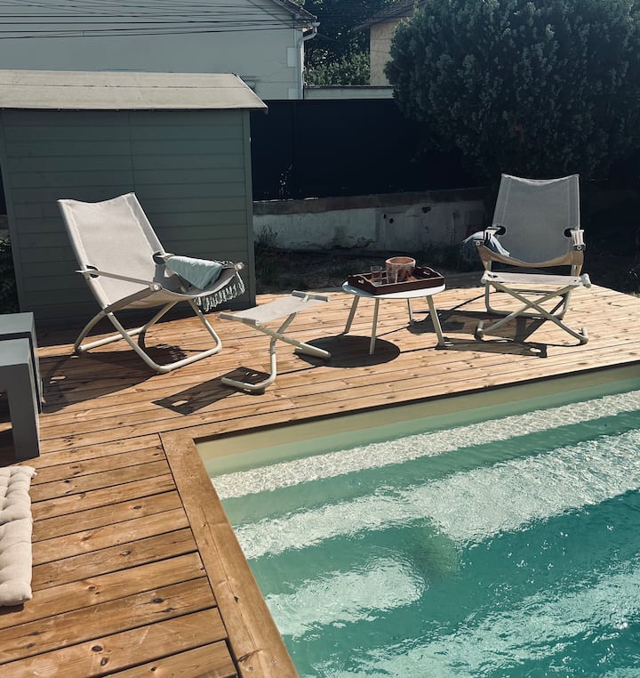 Maison 1930 Piscine Climatisée 10 Mn De La Gare - Arles