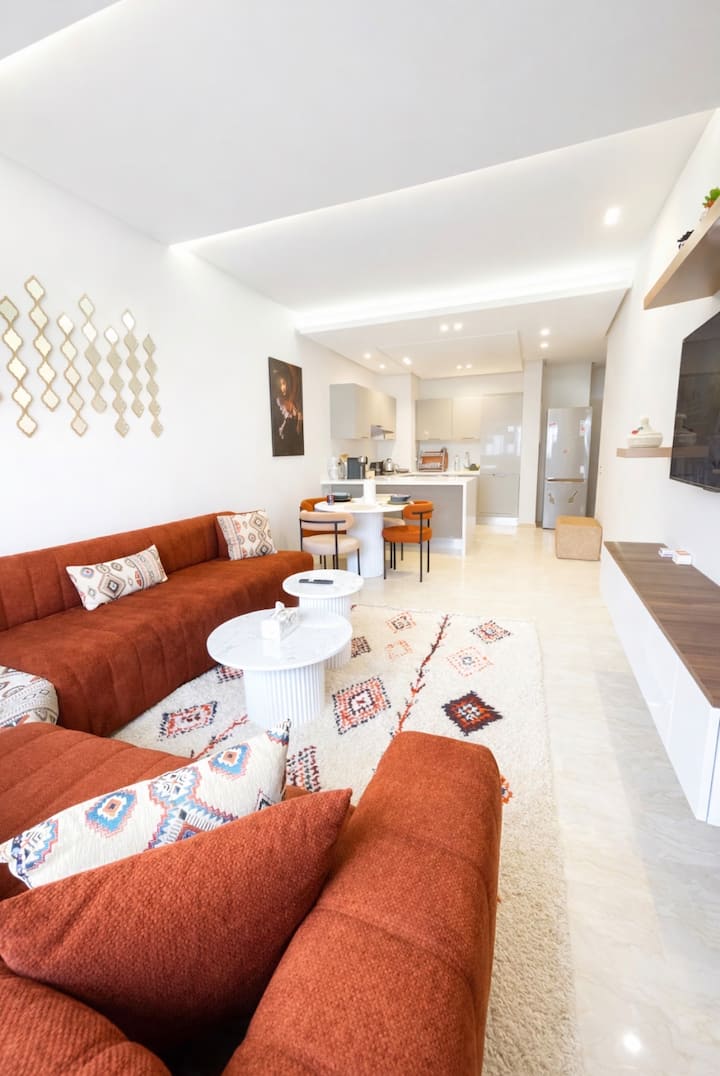 Appart De Luxe Vue Piscine Près De L'aéroport Casa - Maroc