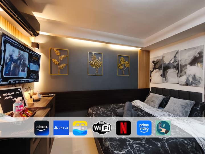 *Modern Smart Studio + Ps4 | Pool And Near It Park - Mandaue City