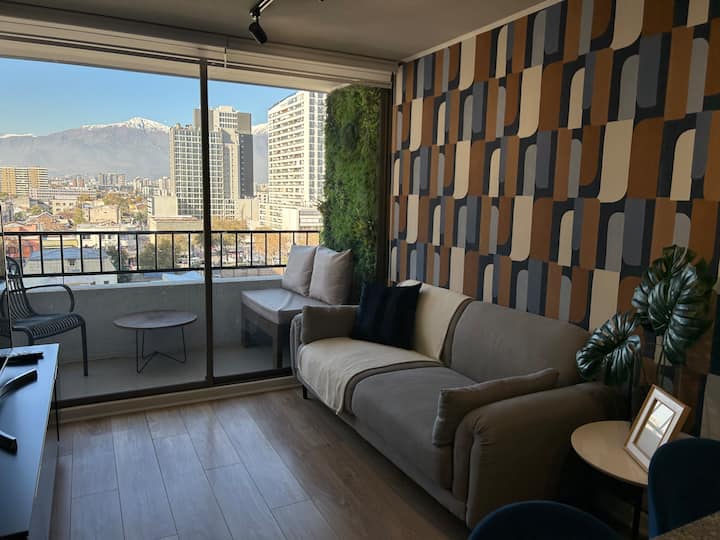 Moderno Apartamento En Stgo Con Aire Acondicionado - Chile