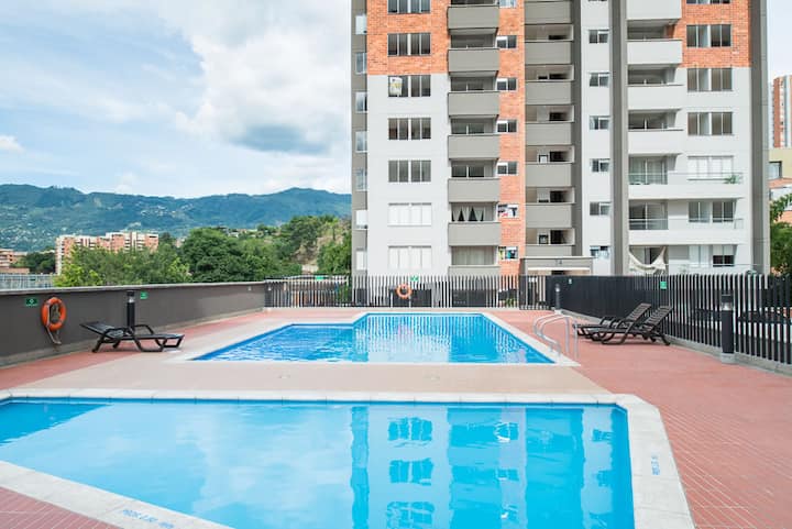 Moderno Apto | Wifi 300 Mbps | Piscina & Gym | - Sabaneta