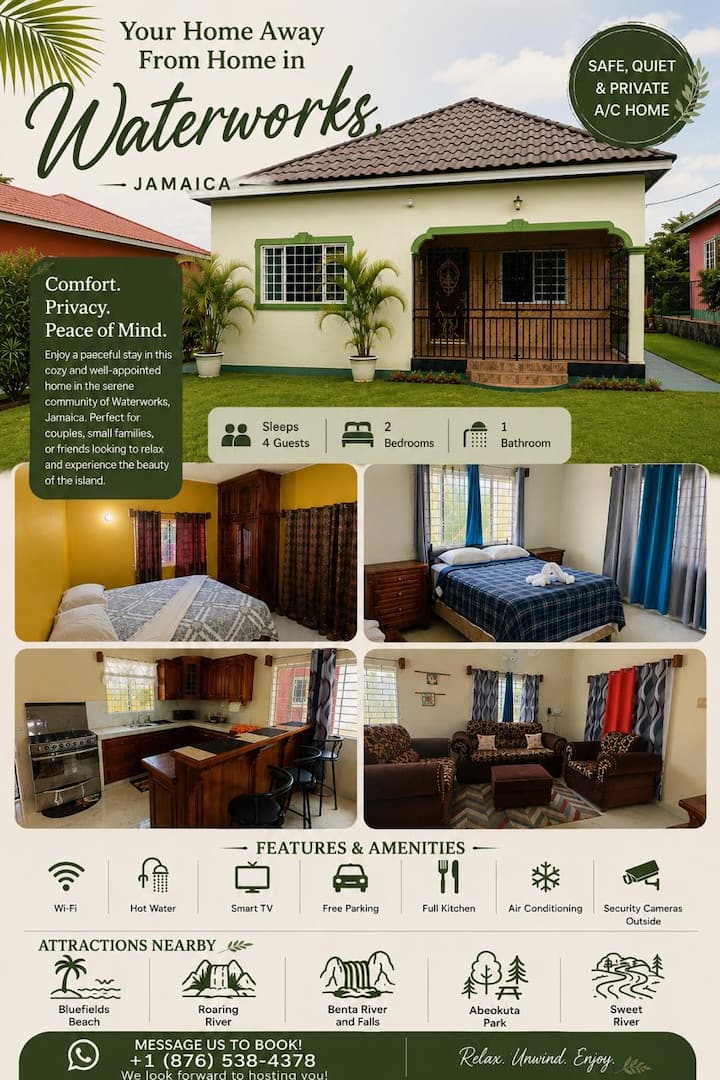 Safe, Quiet & Private A/c Home - Cave
