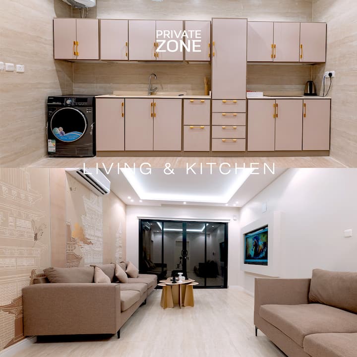 غرفتين وصاله فاخره بحي العقيق - Riad