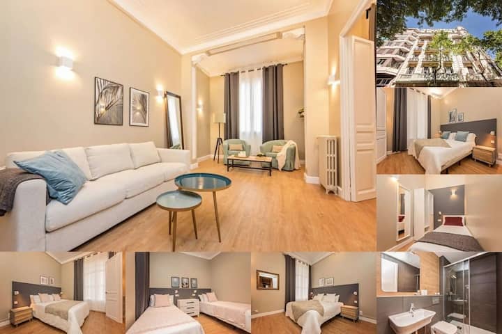 Central 10 Bedroom Groupflat In L’eixample 18ppl! - Viladecans