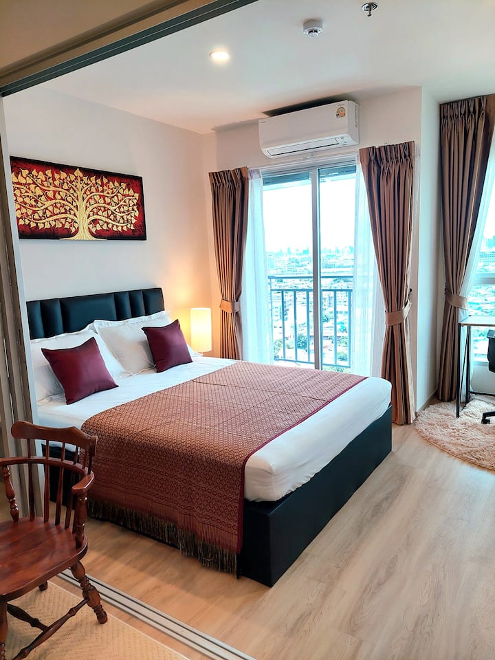 Siam Soul |Cozy Thai-style Condo - Bangkok