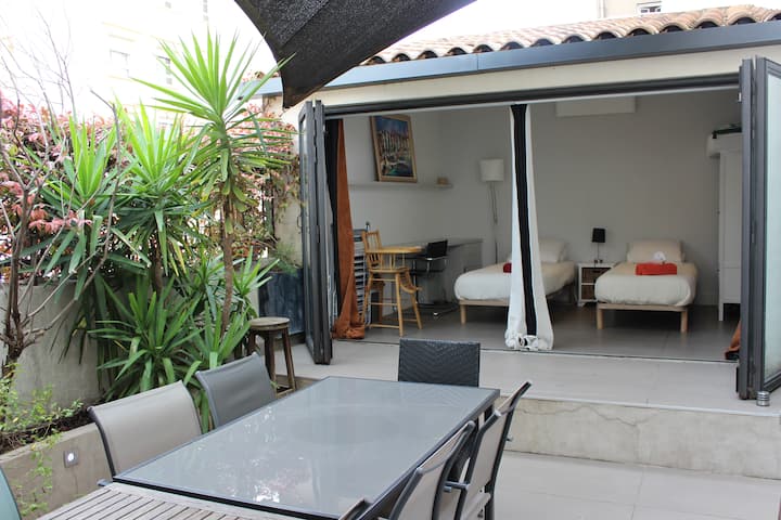 6 Voyageurs, Terrasse 20m2, 8 Min Comedie - Montpellier