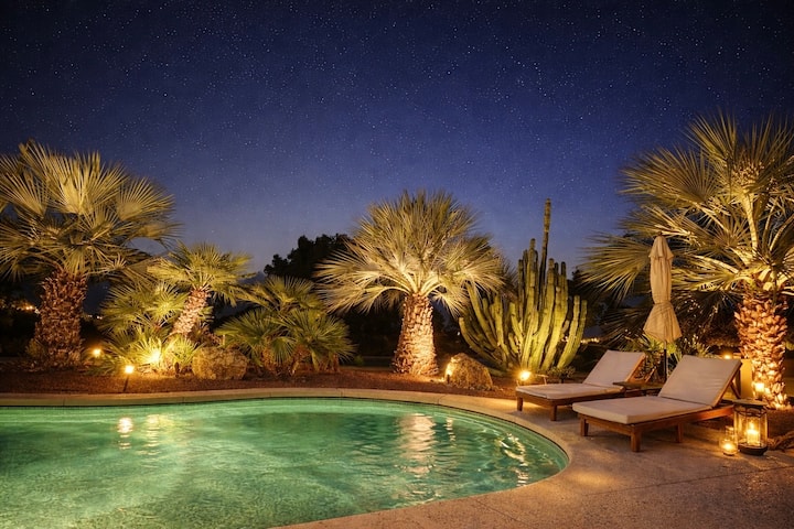 Golf & Mountain Views Private Saltwater Pool & Spa - Cathedral City, CA