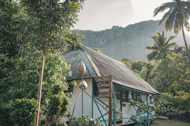 Bungalow Tropical Expérience Locale Rivière Moorea - Polynésie française