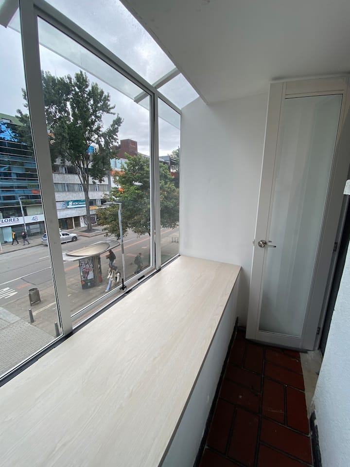 301 Central, Zona T, Wi-fi Ultra Fast, Balcony - Bogotá