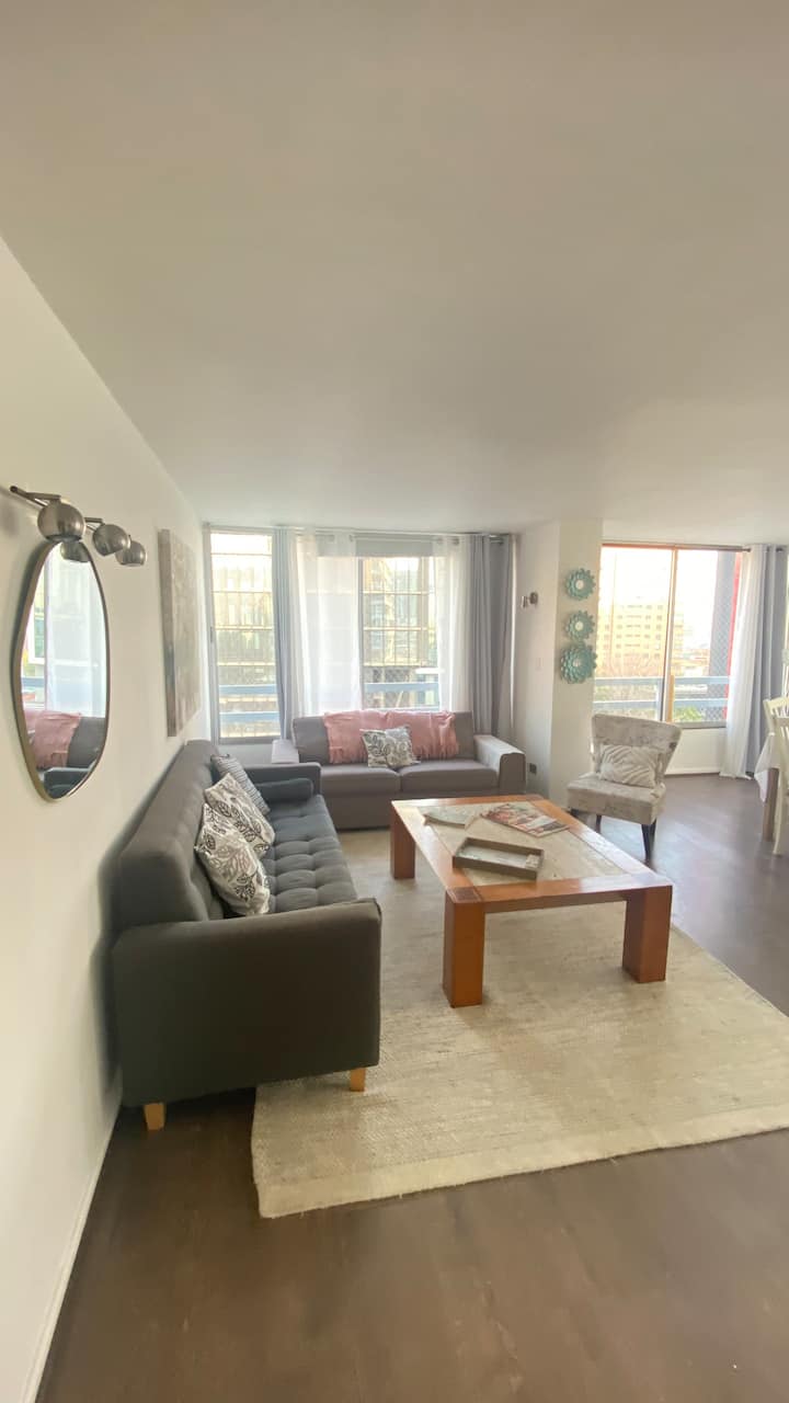 Lado Mall Parque Arauco Muy Cómodo 3 Habitaciones - Las Condes