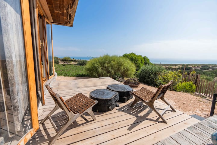 Chalet En Bois Avec Une  Terrasse Vue Sur L’océan - Sidi Kaouki