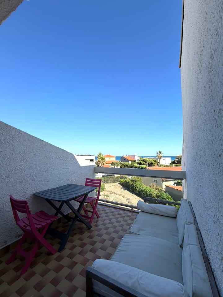 Coquet 2 Pièces Accès Direct à La Plage Vue Mer ! - Torreilles