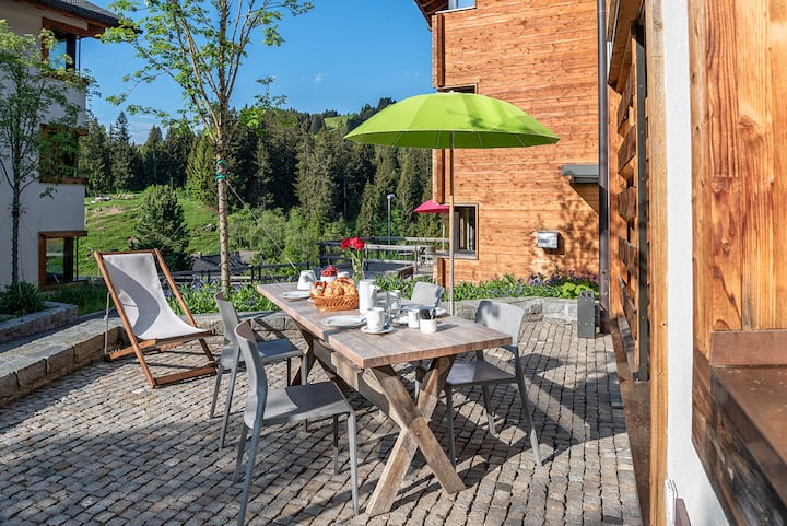 Location-de Luxe-family-salle De Bain Privée-vue S - Arosa