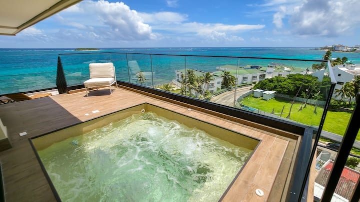 Penthouse A/c Jacuzzi Priv. Cerca Playa/aeropuerto - San Andrés