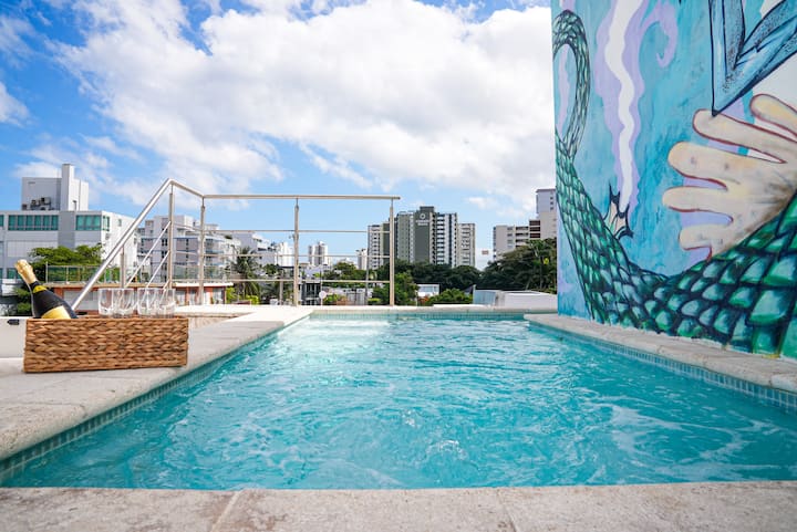 Estrella Urban Oasis – Private Rooftop Pool - San Juan