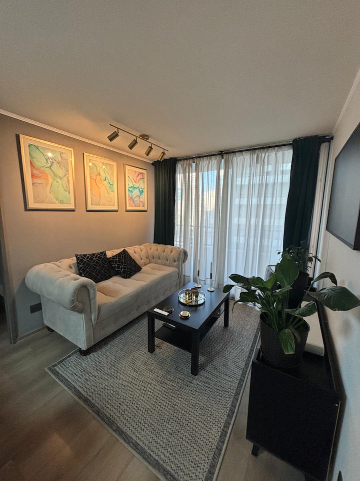 Elegante Y Moderno Departamento En Santa Lucia - Chile