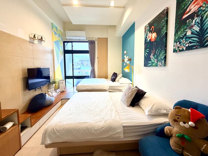 Wz-casa [ Oslo ] 3 Double Beds / Ximen Mrt 3 Mins - Taiwan