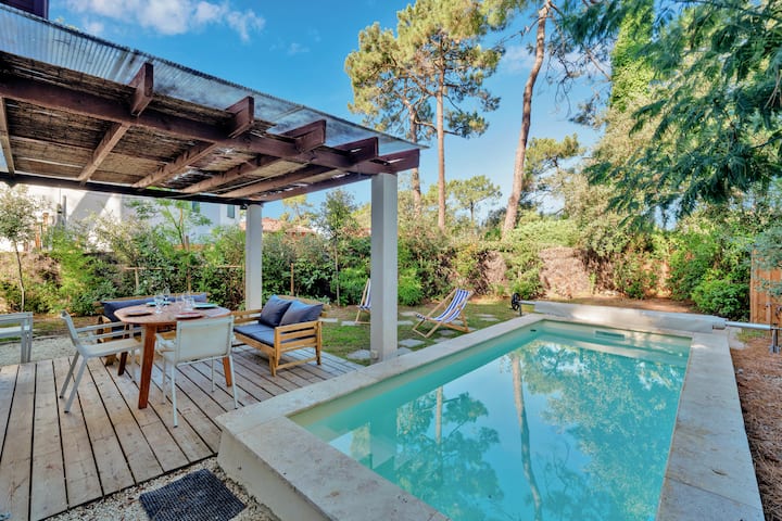 Villa Mermoze - 500m From The Beach, With Swimming Pool & Air Conditioning - Arcachon