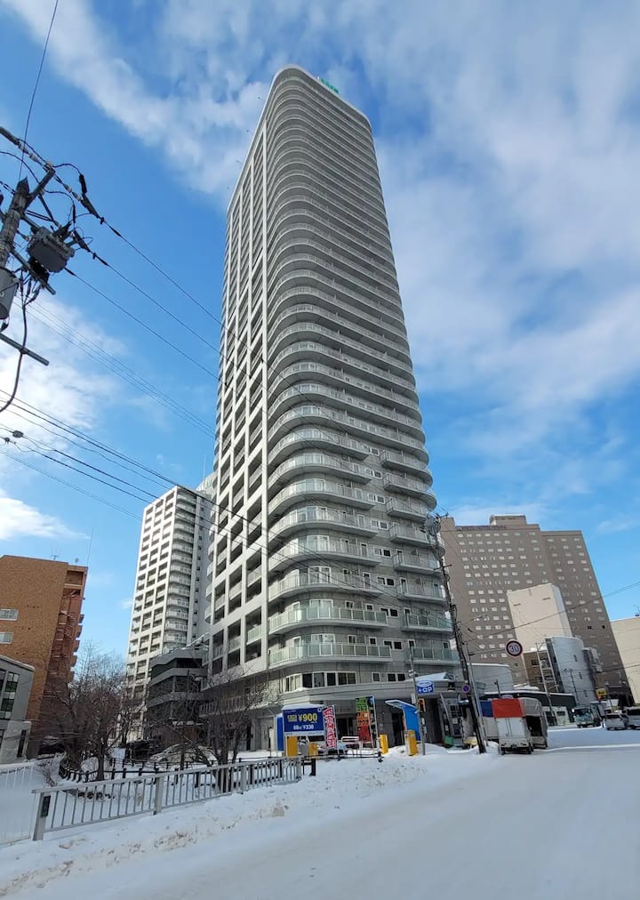 Open札幌都心部/1〜6名/長期/家族/スキー/空港直行バス/雪まつり徒歩圏内/ゴルフ/都心部 - Sapporo