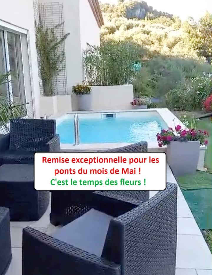 Studio "Oliveraie", Vue à 180° Sur Le Mercantour. - Carros