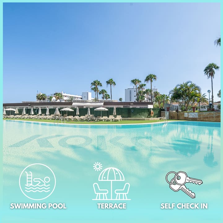 Studio Avec Rooftop Privé Piscine Centre - Playa del Inglés