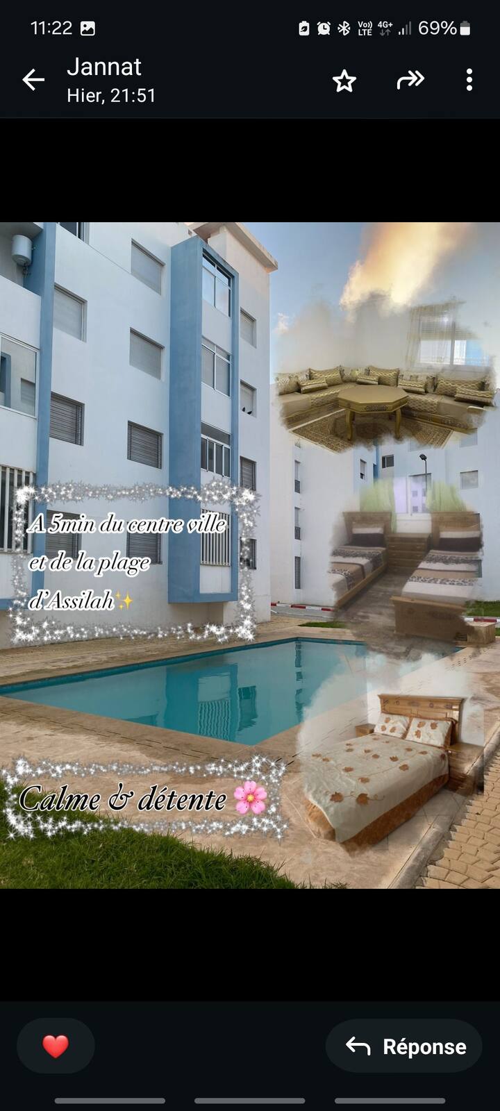 Appartement Avec 2 Piscines - Asilah