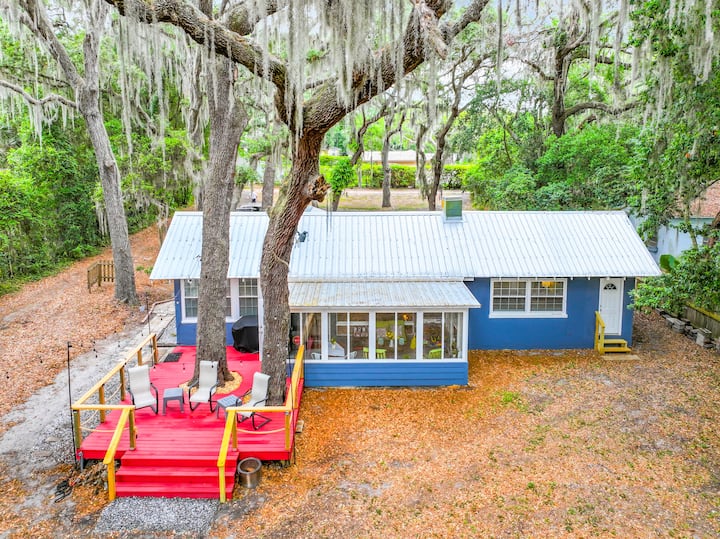 The Sweet Tea Cottage~lakefront-beach-fire Pit - Mike Roess Gold Head Branch State Park, Keystone Heights