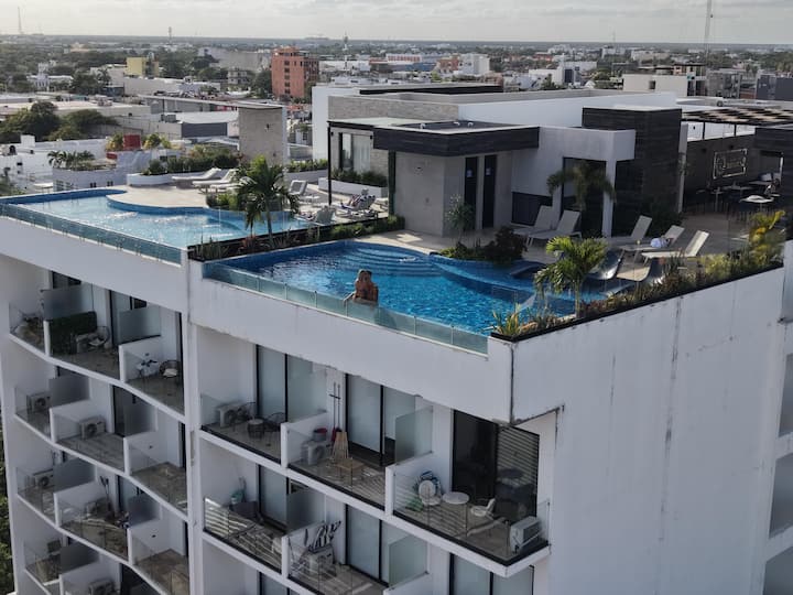 Rooftop Pool Condo In Playa - Playa del Carmen