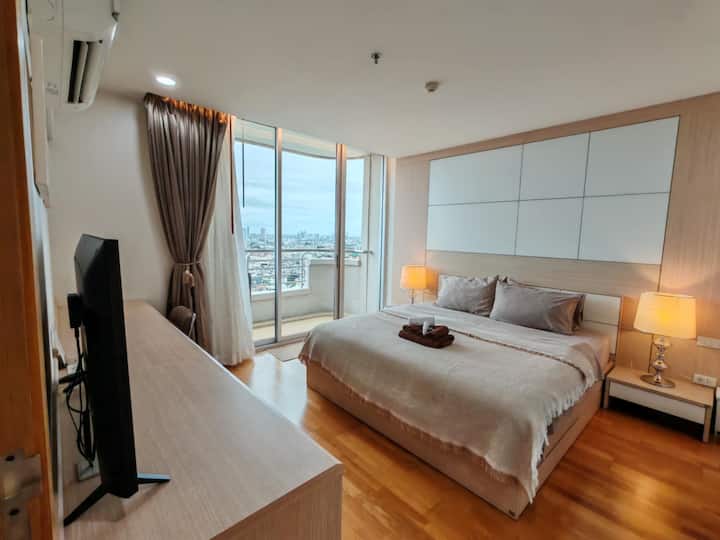 Sathorn Luxury Room (60 M²) Wifi (500/500mbps) - Yan Nawa