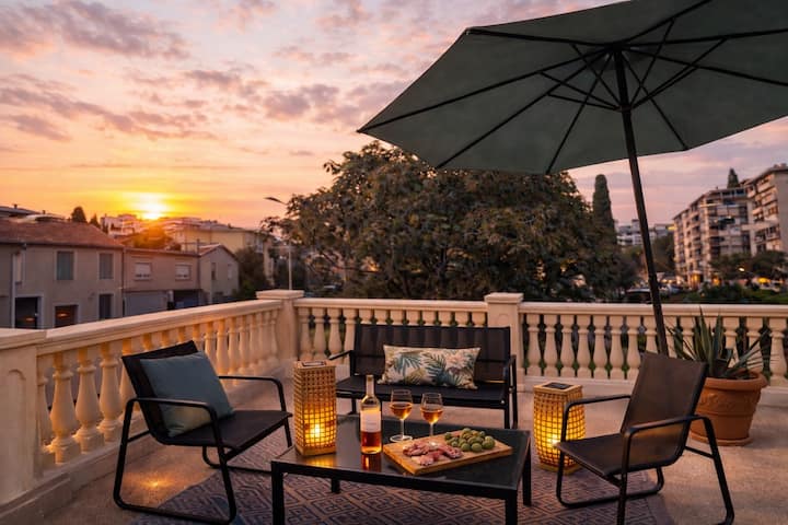 Rooftop 40m² • Maison De Charme Près De Cannes - Le Cannet