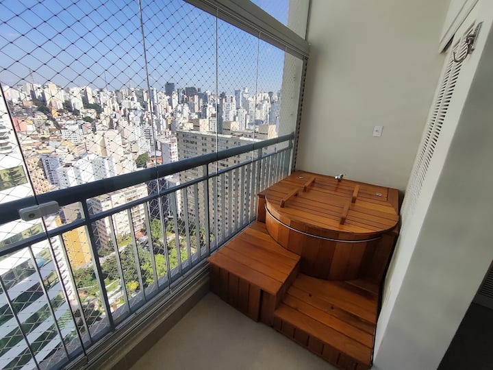 Lindo/ 3 Dorm/ar Apto Todo/24° Andar/ofurô/ Wifi/ - San Paolo, Brasile