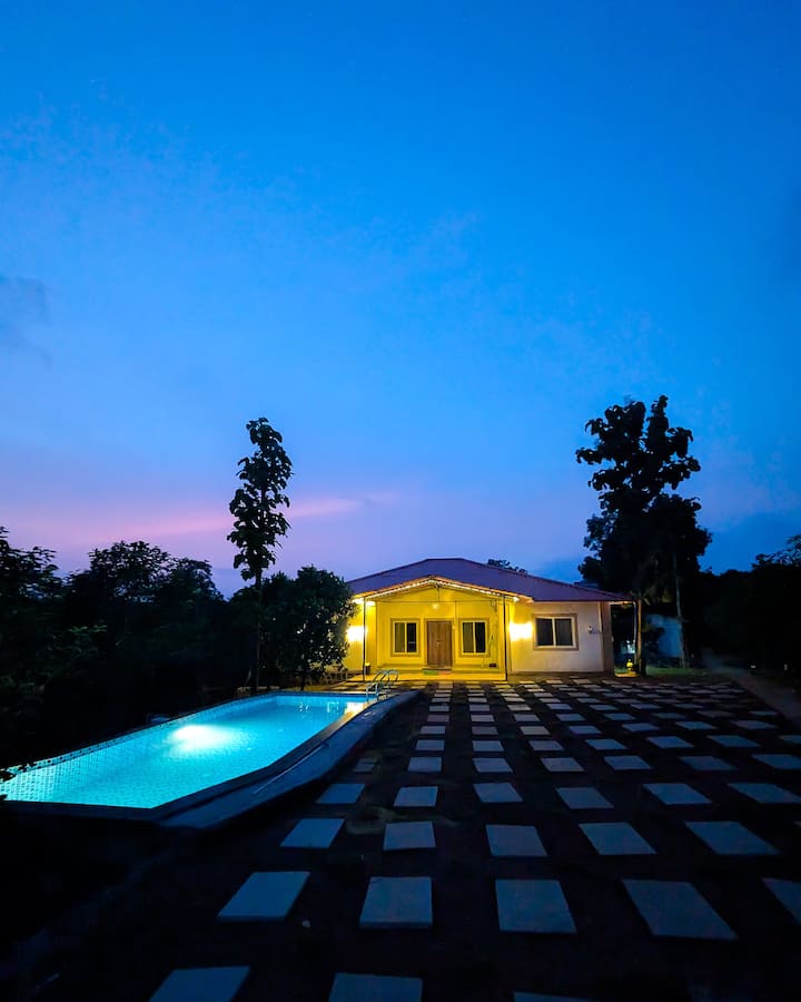 Farm Tales - 4bhk Villa With Pool & Lawn - Vada